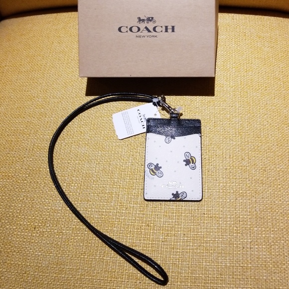 Coach | Accessories | Coach Id Lanyard Bee Print Nwt | Poshmark